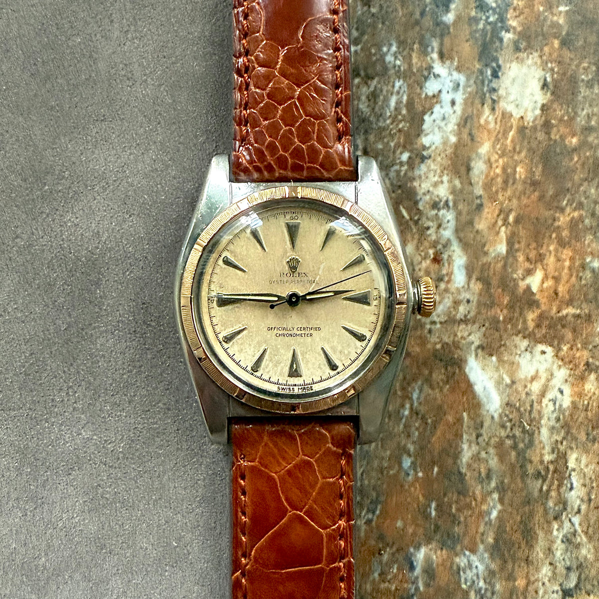 Rolex 5011 Bubbleback from 1948 with Full Service and Rolex box ...